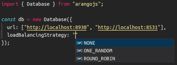 Arangojs 6 Released Load Balancing Failover Ts